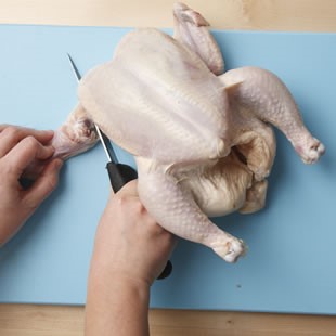 How to easily cut a whole chicken